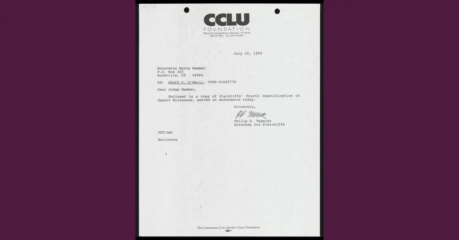 Notice of Disclosure and Plaintiffs' Fourth Identification of Expert ...