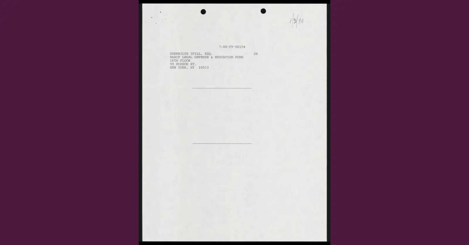 Judge Wood's Notice of Appeal