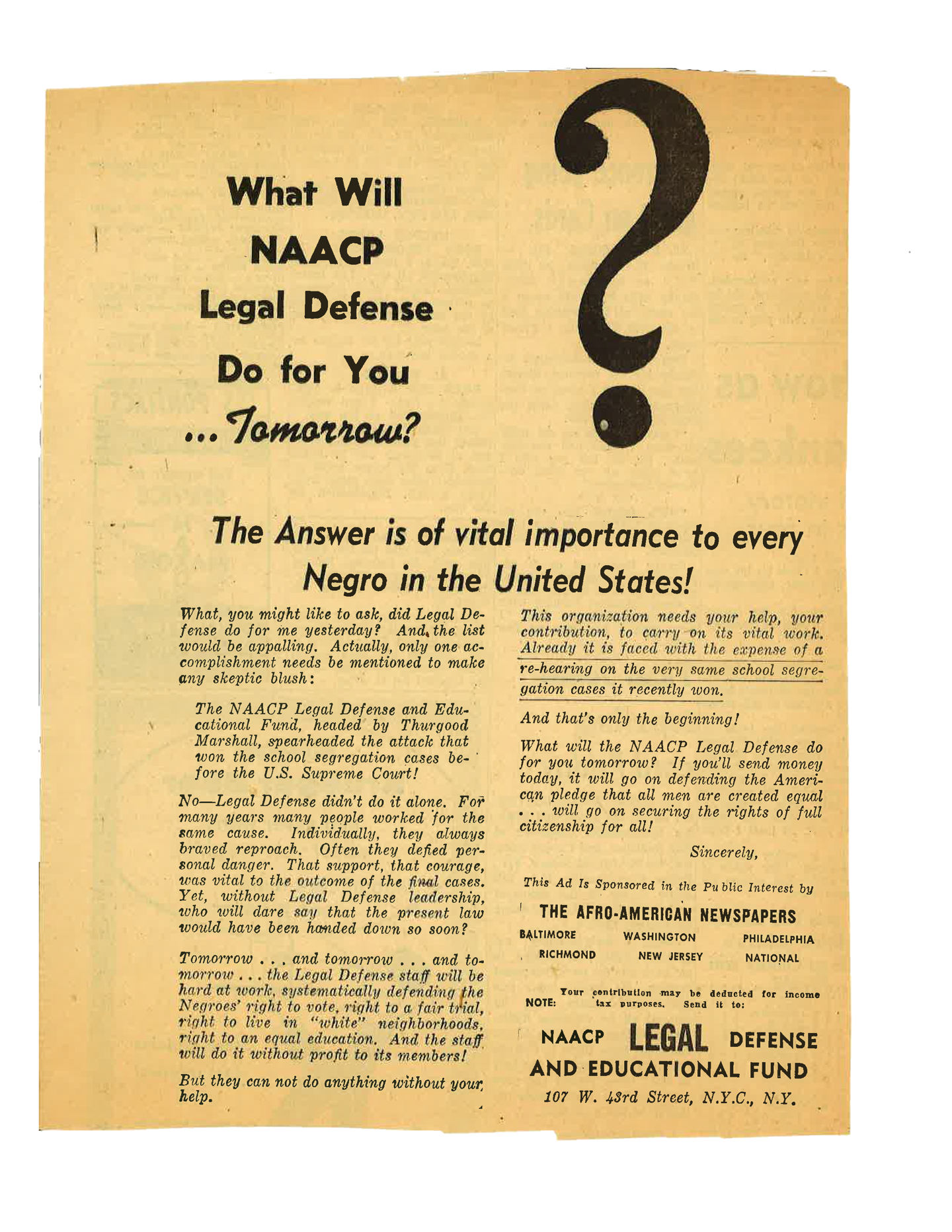 LDF and its Progeny: Preserving Due Process and Democracy Around the ...