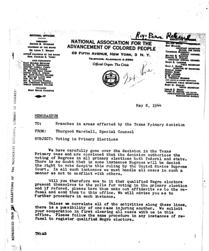 Smith v Allwright The LDF Voting Rights Case That Changed the Whole ...